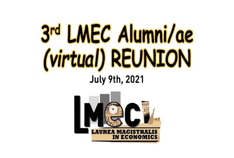 3rd LMEC Reunion — Economics and econometrics - Laurea Magistrale - Bologna